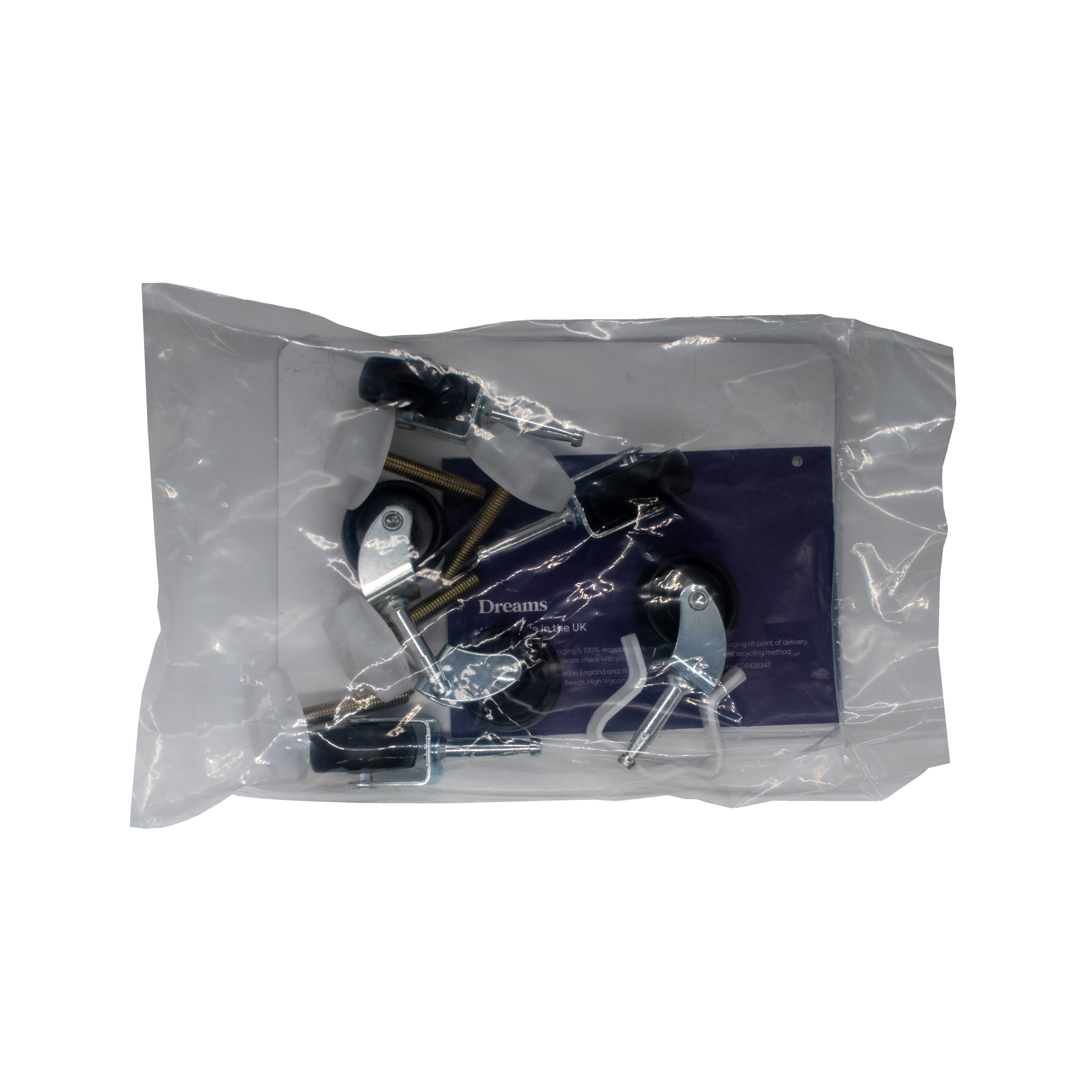 Handy Ltd - BAGGING (6 X SINGLE CASTORS, 4 HEADBOARD BOLTS, HANDY ...